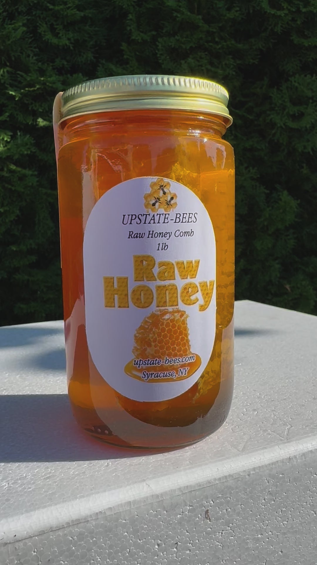 RAW HONEY COMB 1LB 100% PURE UNFILTERED USA HONEYCOMB. FREE SHIPPING ...
